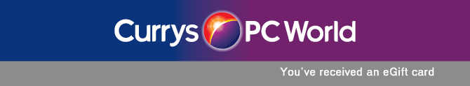 Currys PC World - Gift Card